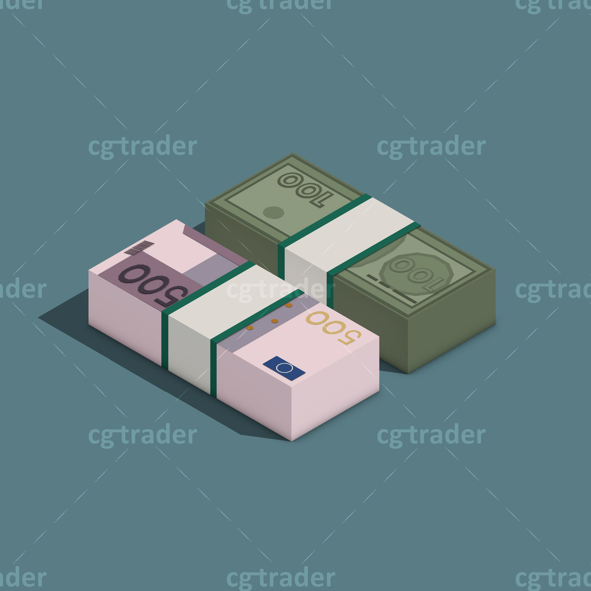 3D model Low Poly Payment Methods Isometric VR / AR / low-poly | CGTrader
