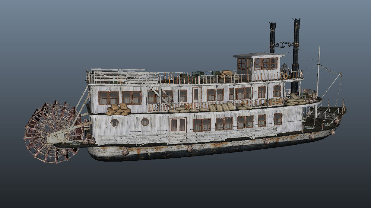 Steamboat 3D model | CGTrader