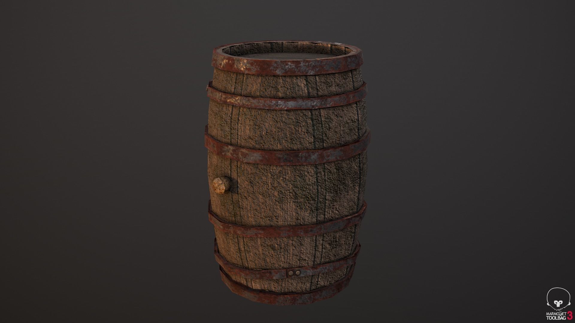 Medieval Wine Barrel Sample of The Dwarf Dungeon free VR / AR / low ...