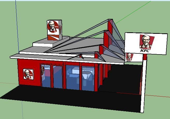 kfc restraunt 3D model | CGTrader