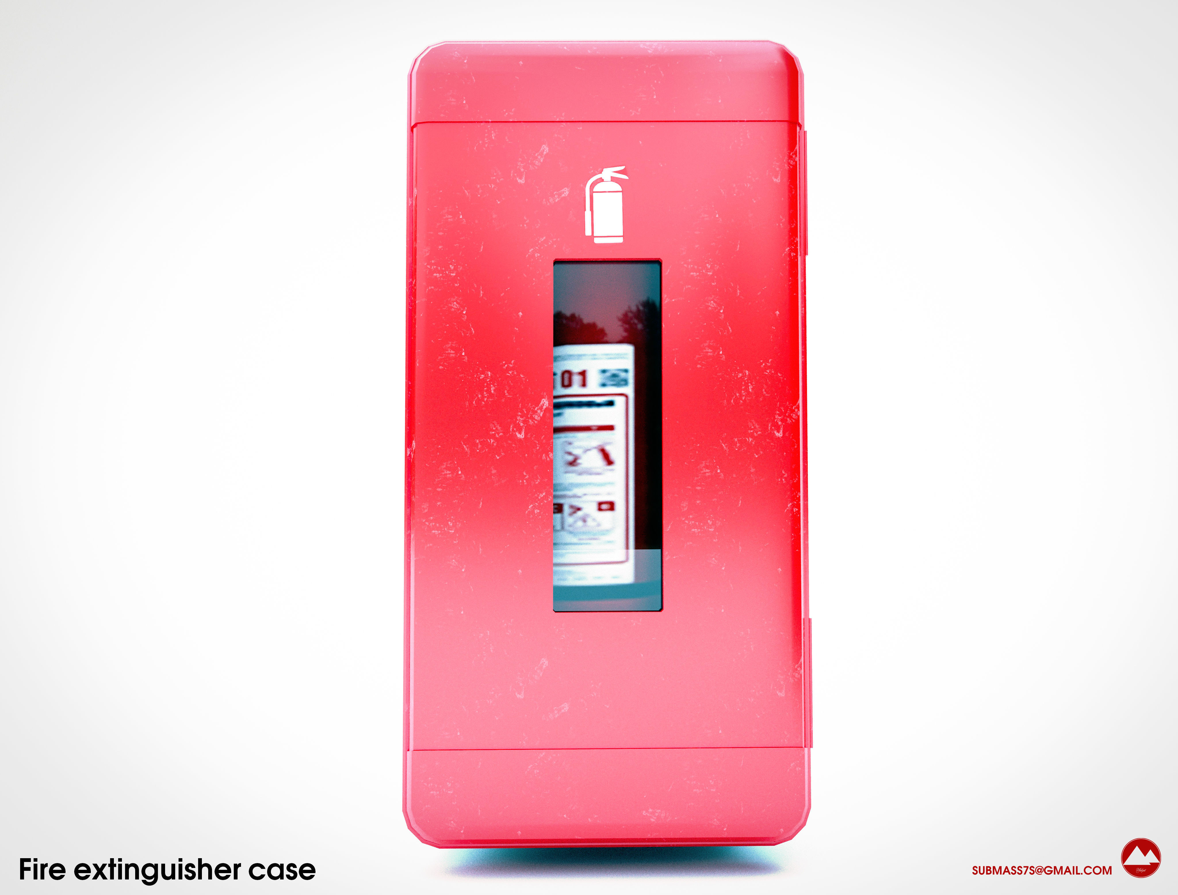 3D model Fire extinguisher case 3D model VR / AR / low-poly | CGTrader