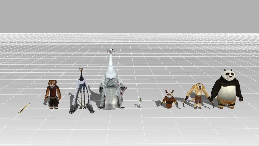 3D model Kung Fu Panda Kit VR / AR / low-poly | CGTrader