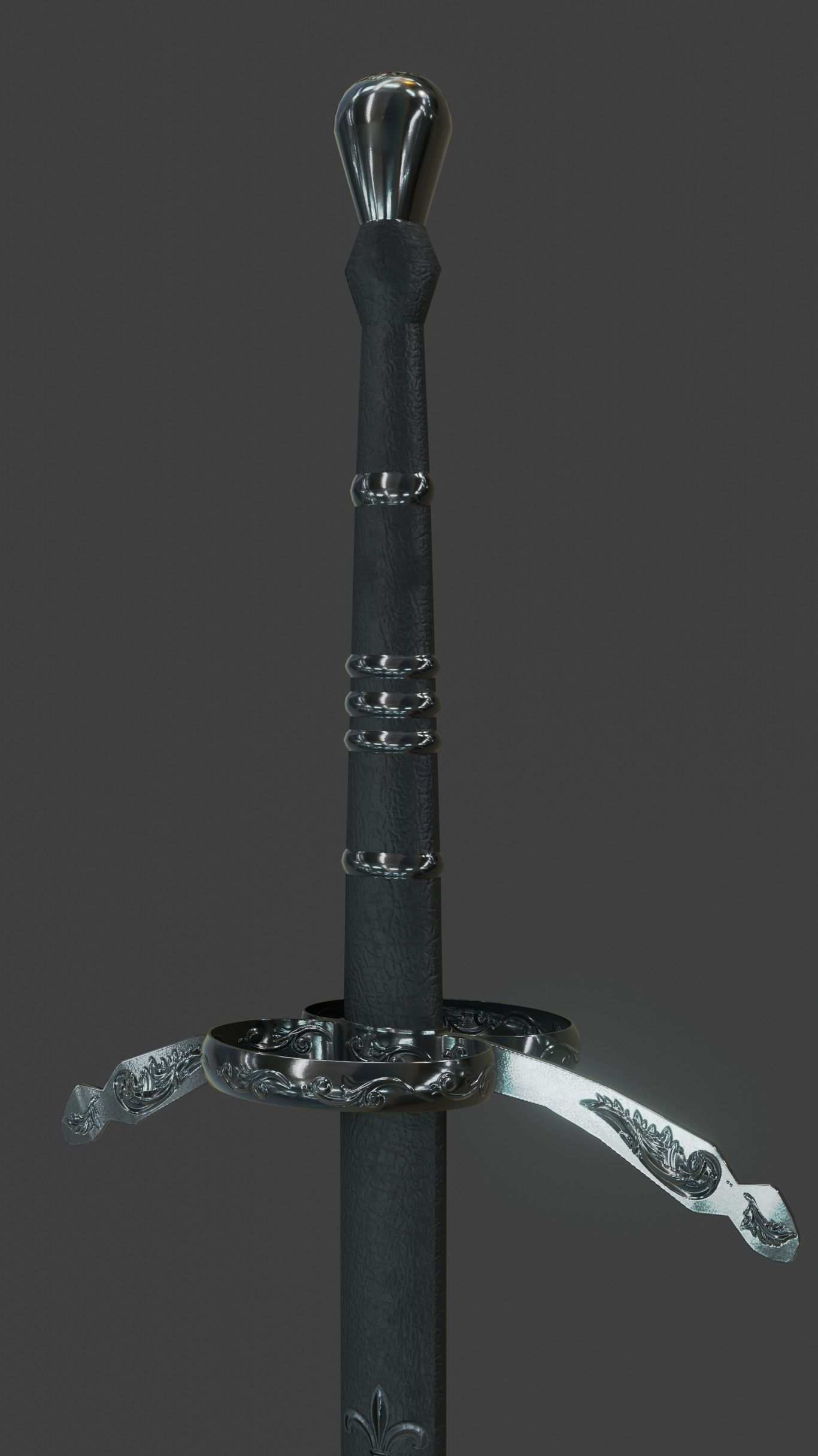 3D model Europen Medieval Great Longsword VR / AR / low-poly | CGTrader