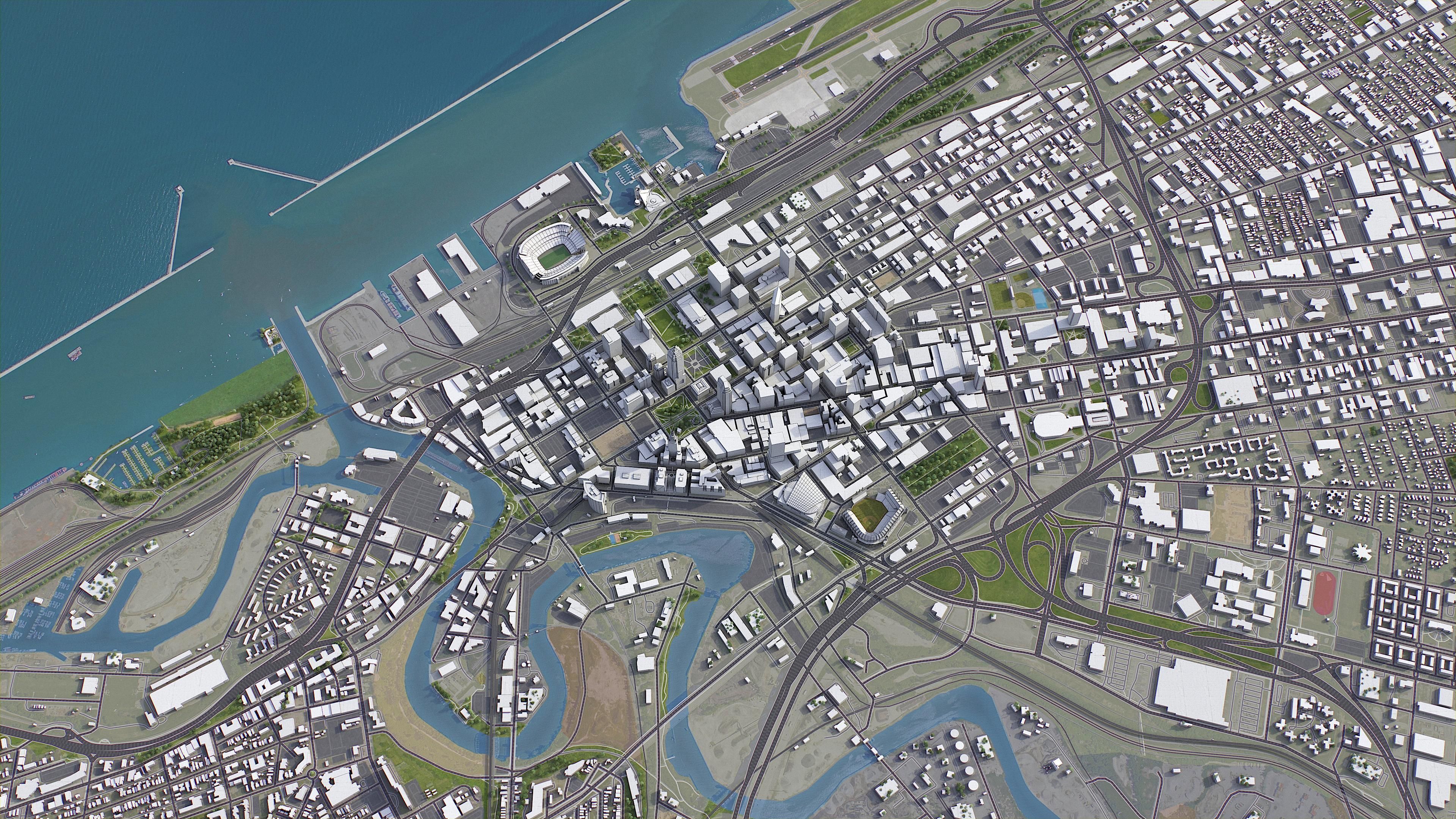 3D model Cleveland VR / AR / low-poly | CGTrader