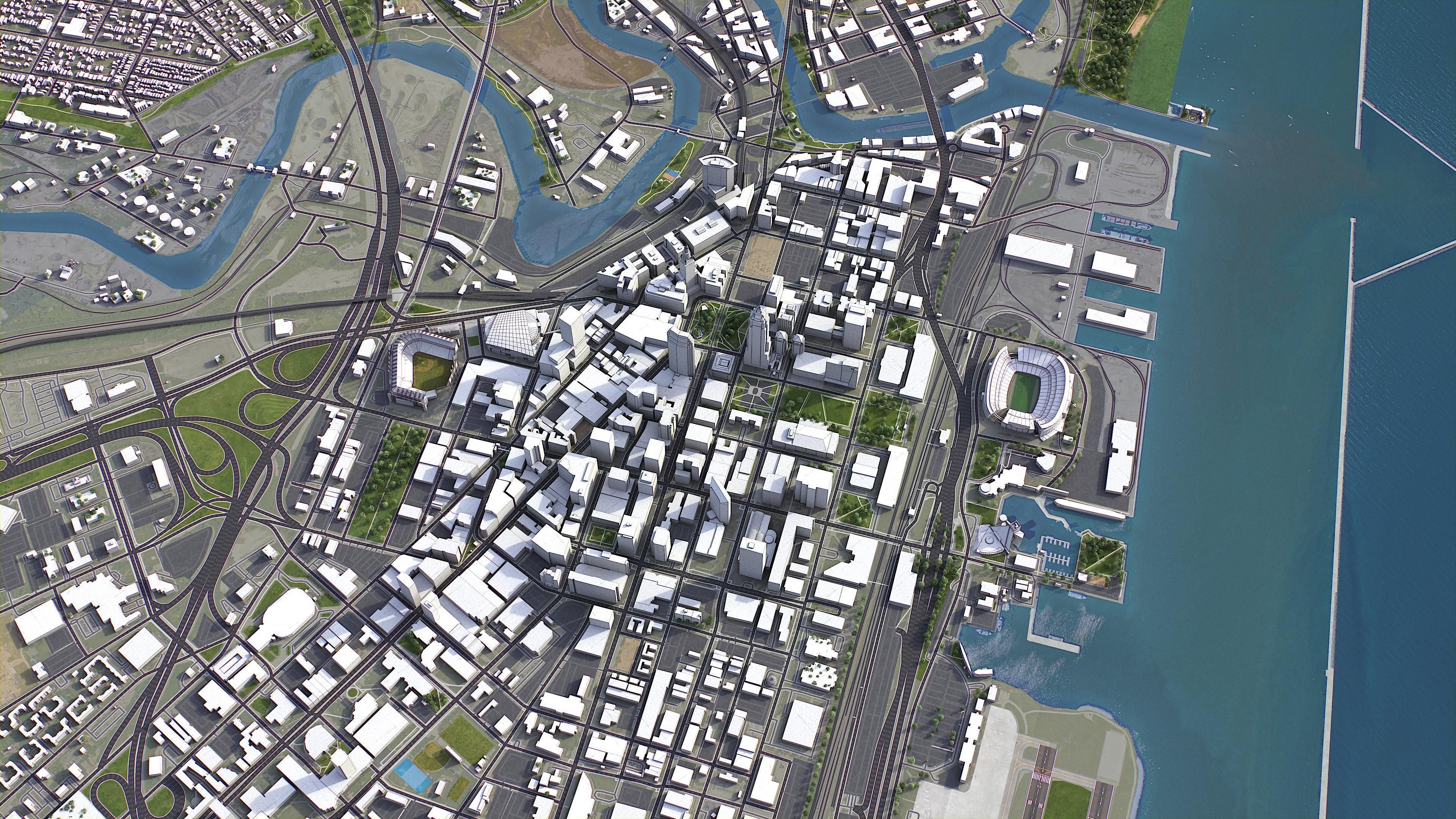 3D model Cleveland VR / AR / low-poly | CGTrader