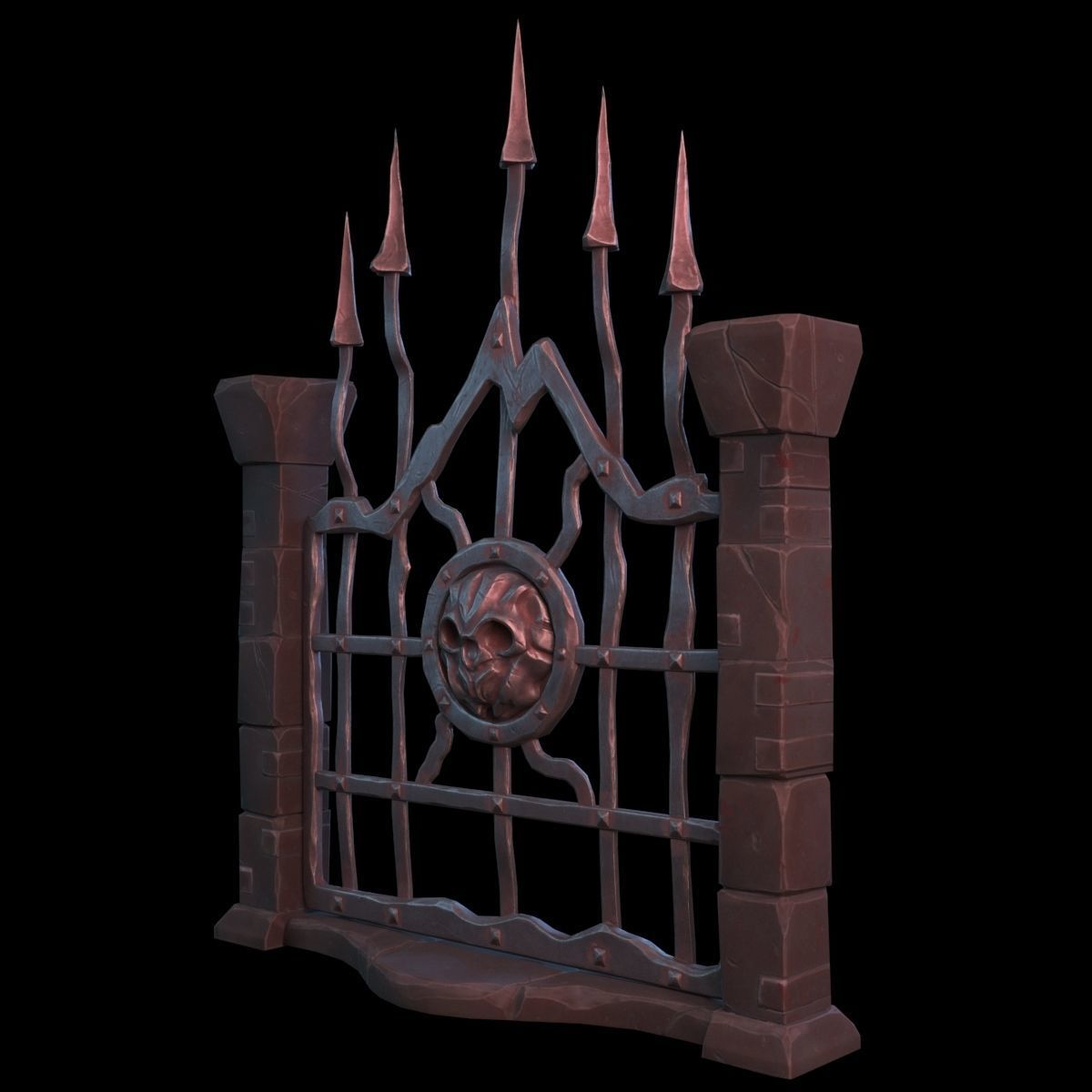Fantasy gate 3D model | CGTrader
