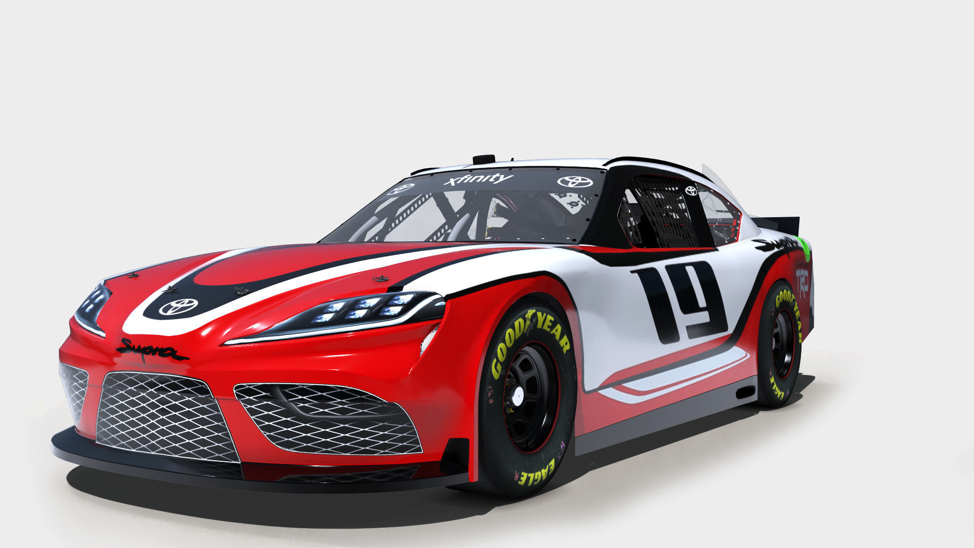 3D model Toyota Supra 2019 Nascar VR / AR / low-poly | CGTrader