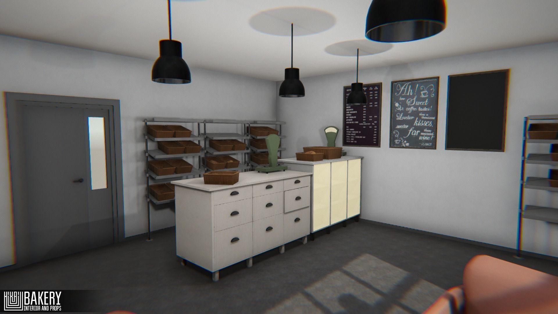 3D model Bakery - interior and props VR / AR / low-poly | CGTrader