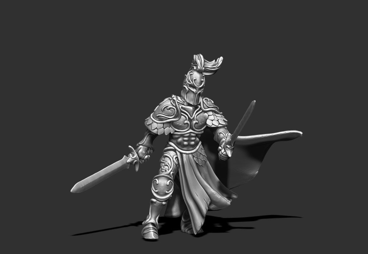 Paladin 35mm scale 3D model 3D printable | CGTrader