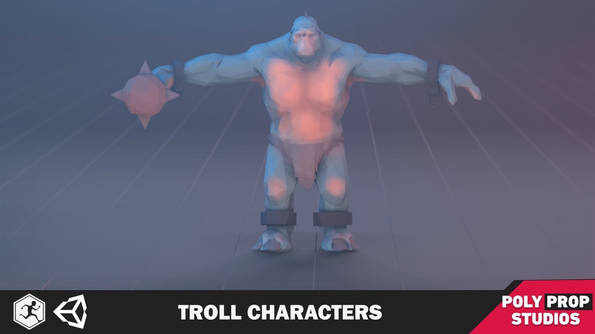 3D model Troll Character VR / AR / low-poly rigged animated | CGTrader