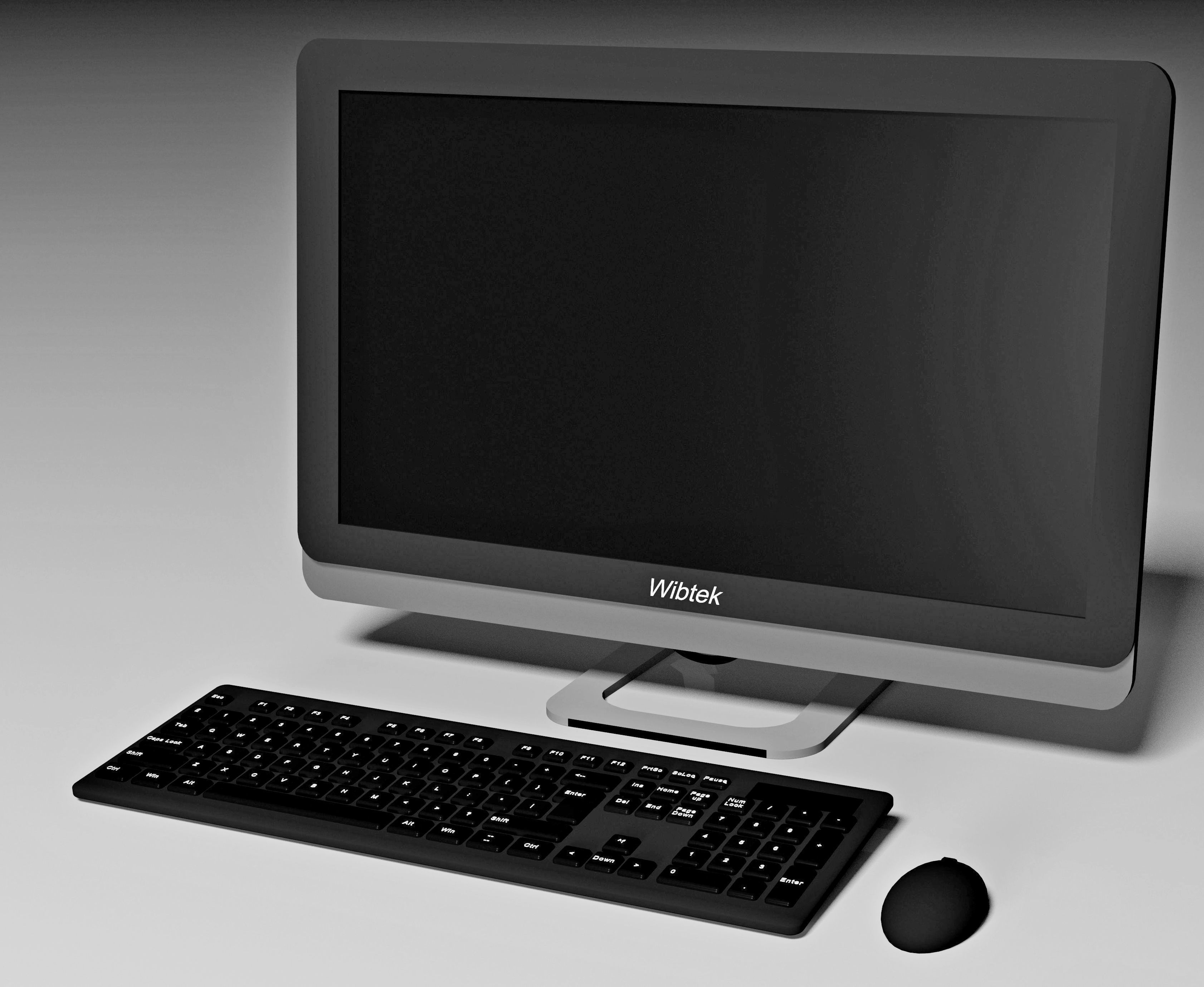 Monoblock computer 3D model | CGTrader