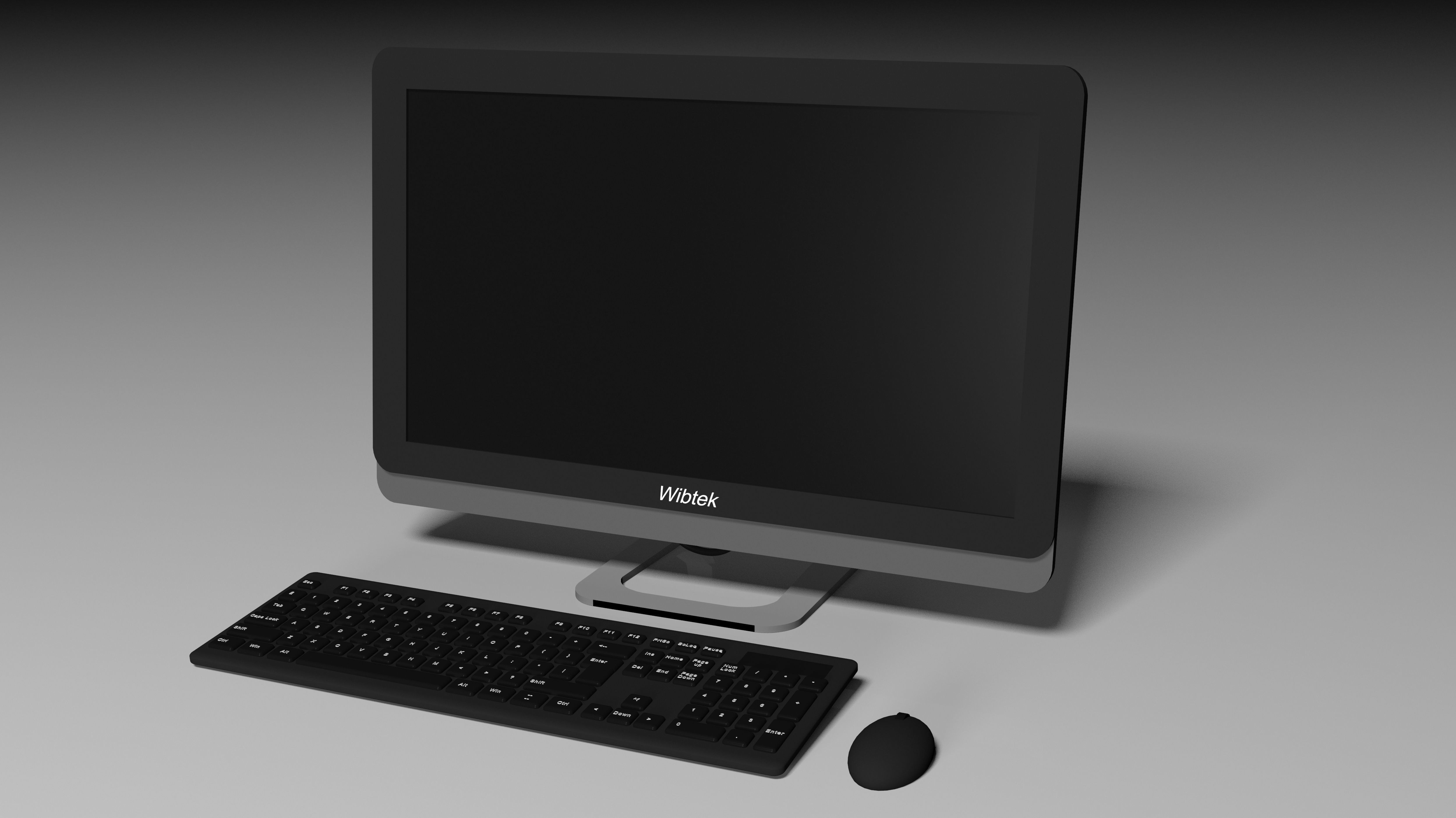 Monoblock computer 3D model | CGTrader