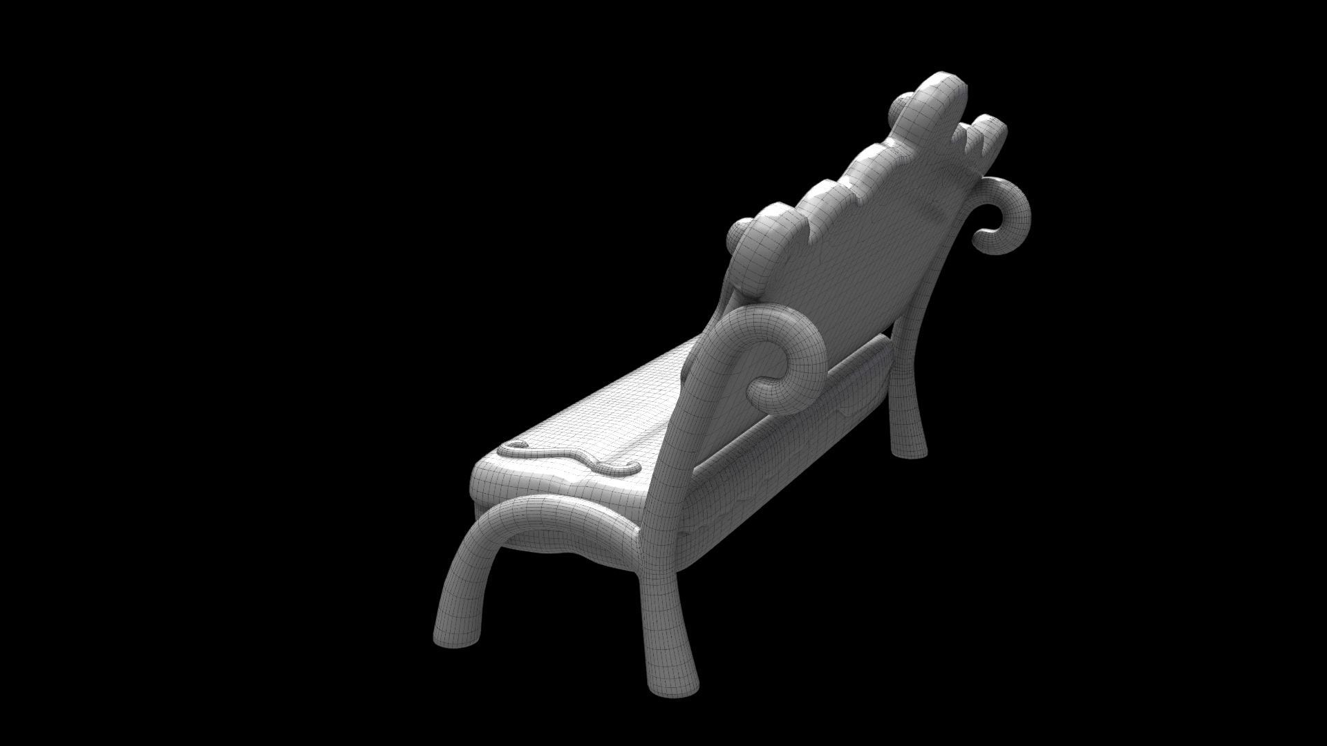 Gingerbread bench inspired by Gingerbread house fairytale 3D model ...