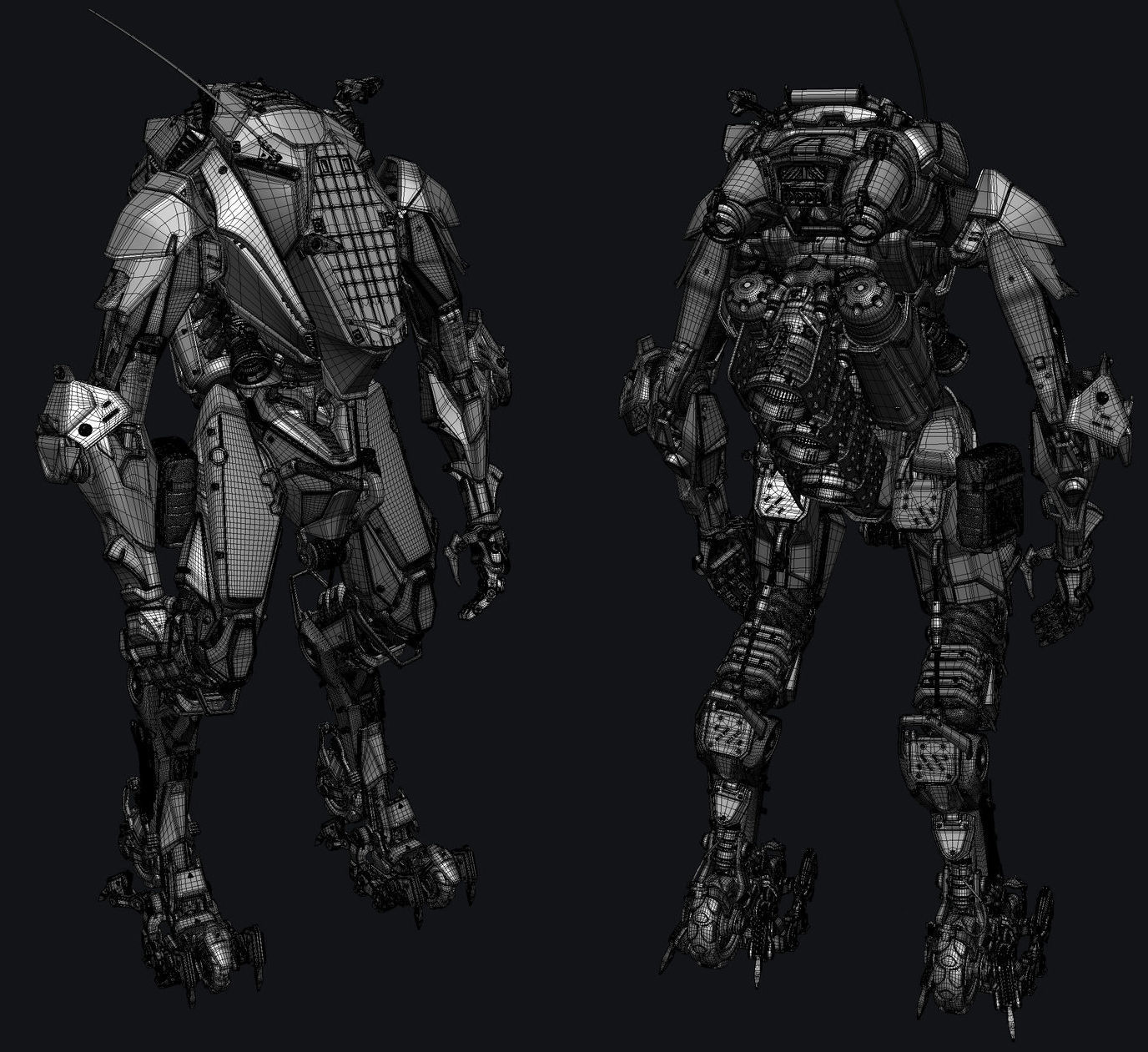 Highpoly Battle Mech 3D model | CGTrader