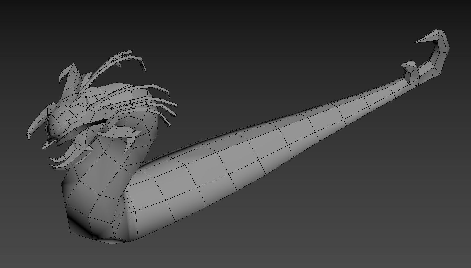 3D model Worm creature VR / AR / low-poly | CGTrader