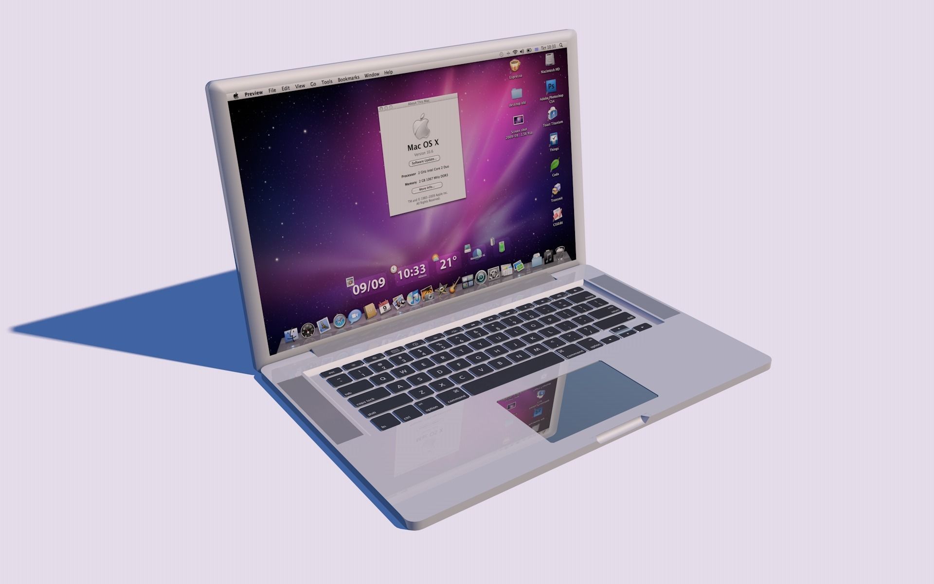 Apple MacBook 3D model | CGTrader