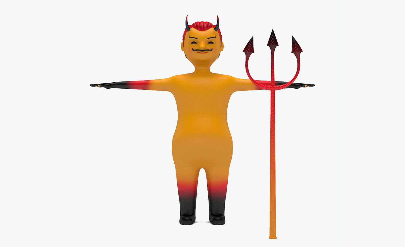 3D model Cute Devil 3D Model Character Rigged VR / AR / low-poly | CGTrader