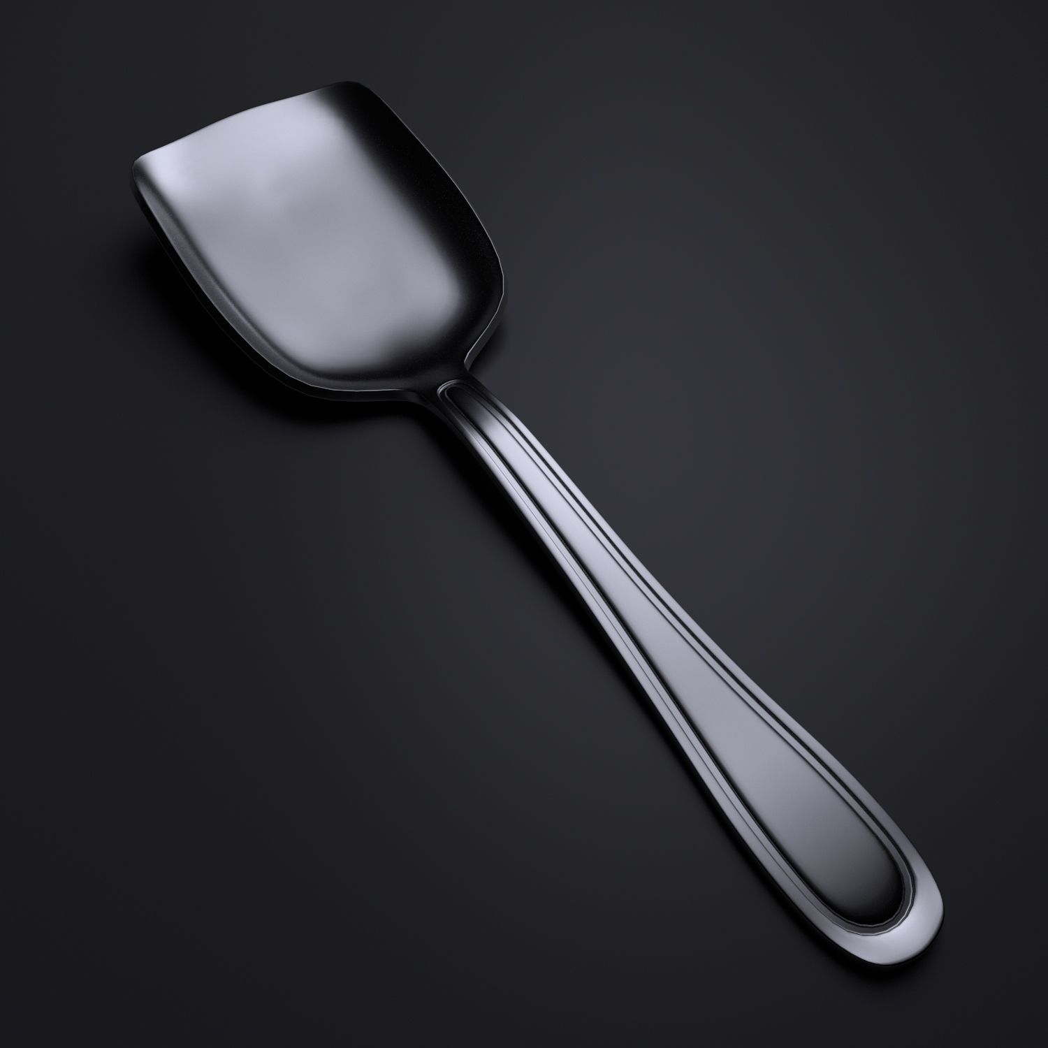 SUGAR SPOON SET 6 PIECES free VR / AR / low-poly 3D model | CGTrader