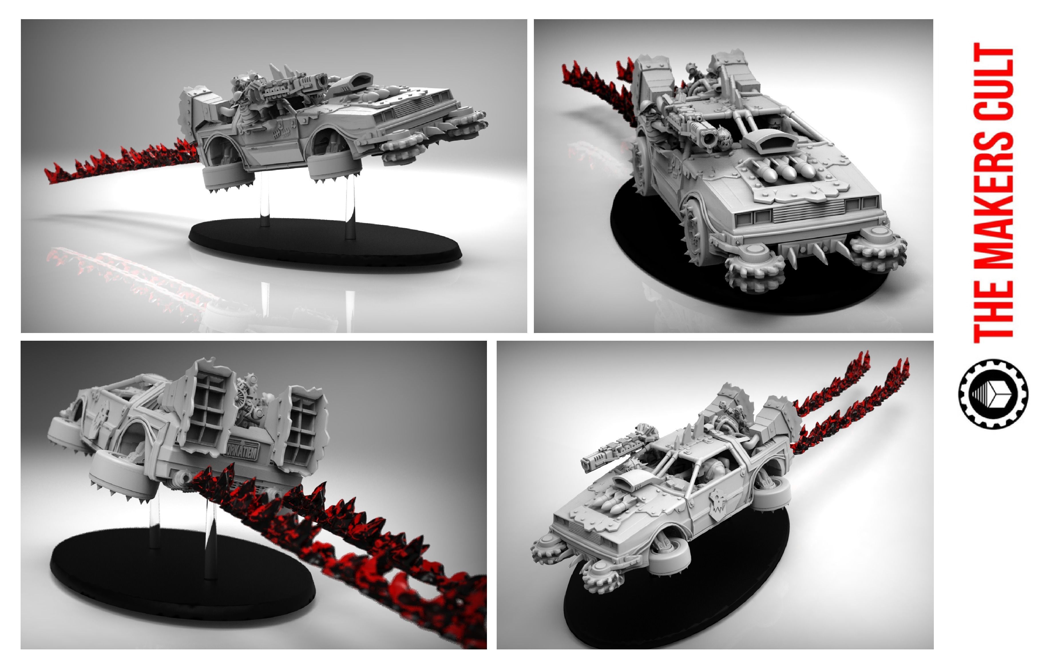 DeLorkean Time Masheen 3D model 3D printable | CGTrader