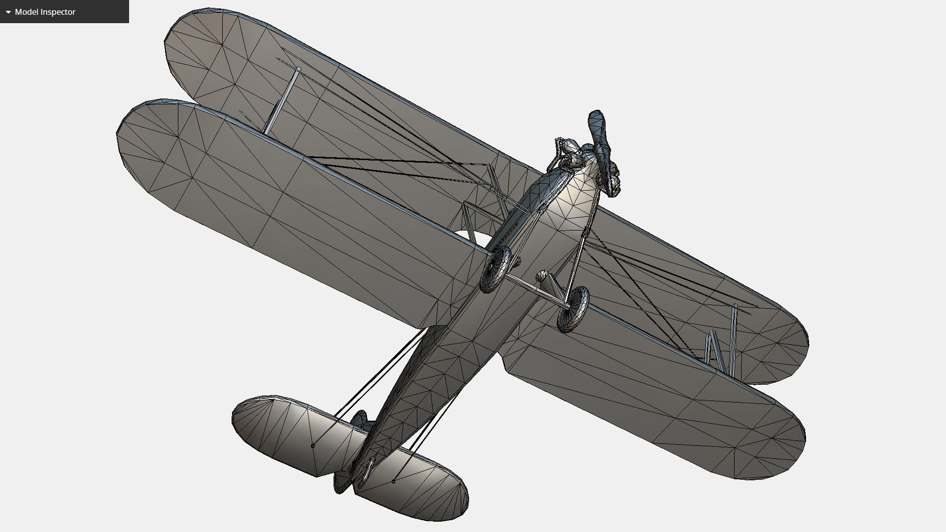 3D model Russian Soviet biplane Polikarpov Po-2 Kukuruznik VR / AR ...