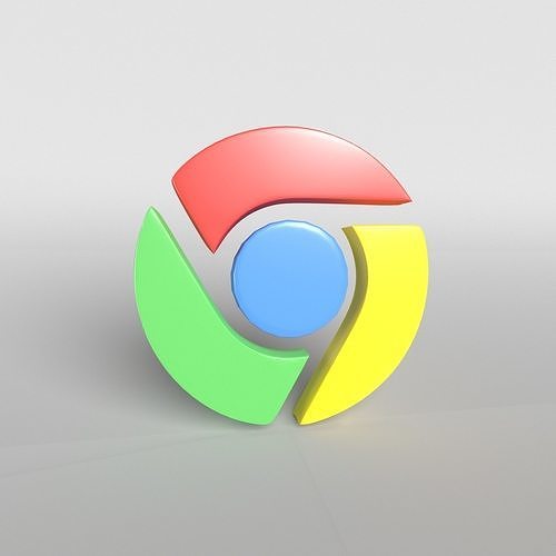 Chrome Logo 001 free VR / AR / low-poly 3D model | CGTrader