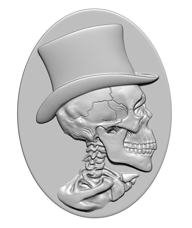 Skull Medal 3D model 3D printable | CGTrader