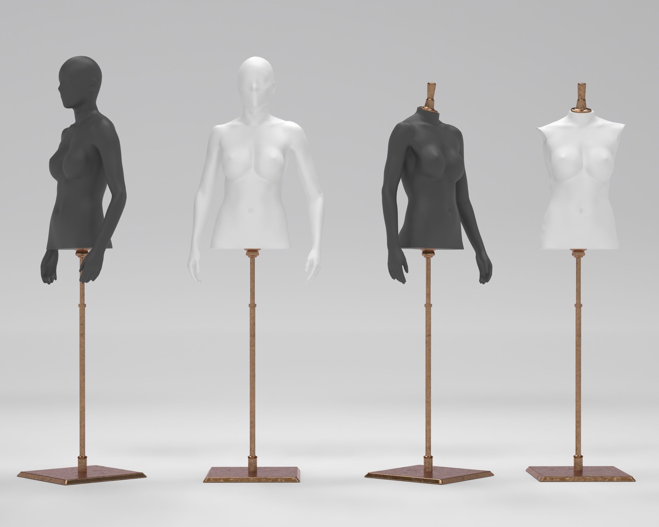 3D model Women Mannequin Pack VR / AR / low-poly | CGTrader