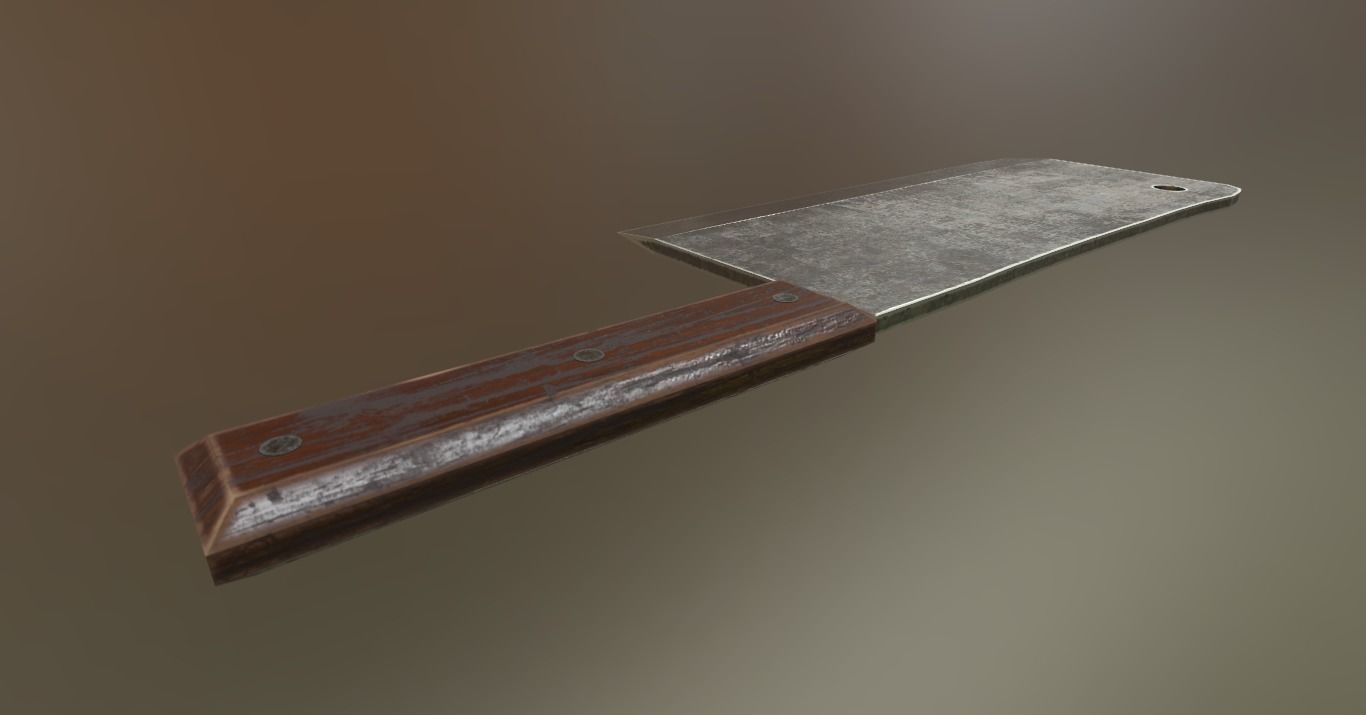 3D model PBR Cleaver Rusty and Standard VR / AR / low-poly | CGTrader