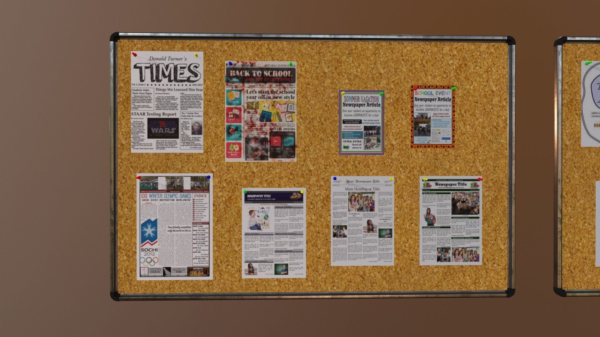 3D model News board VR / AR / low-poly | CGTrader