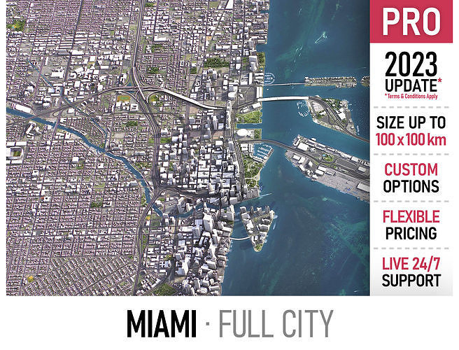 3D model Miami VR / AR / low-poly | CGTrader