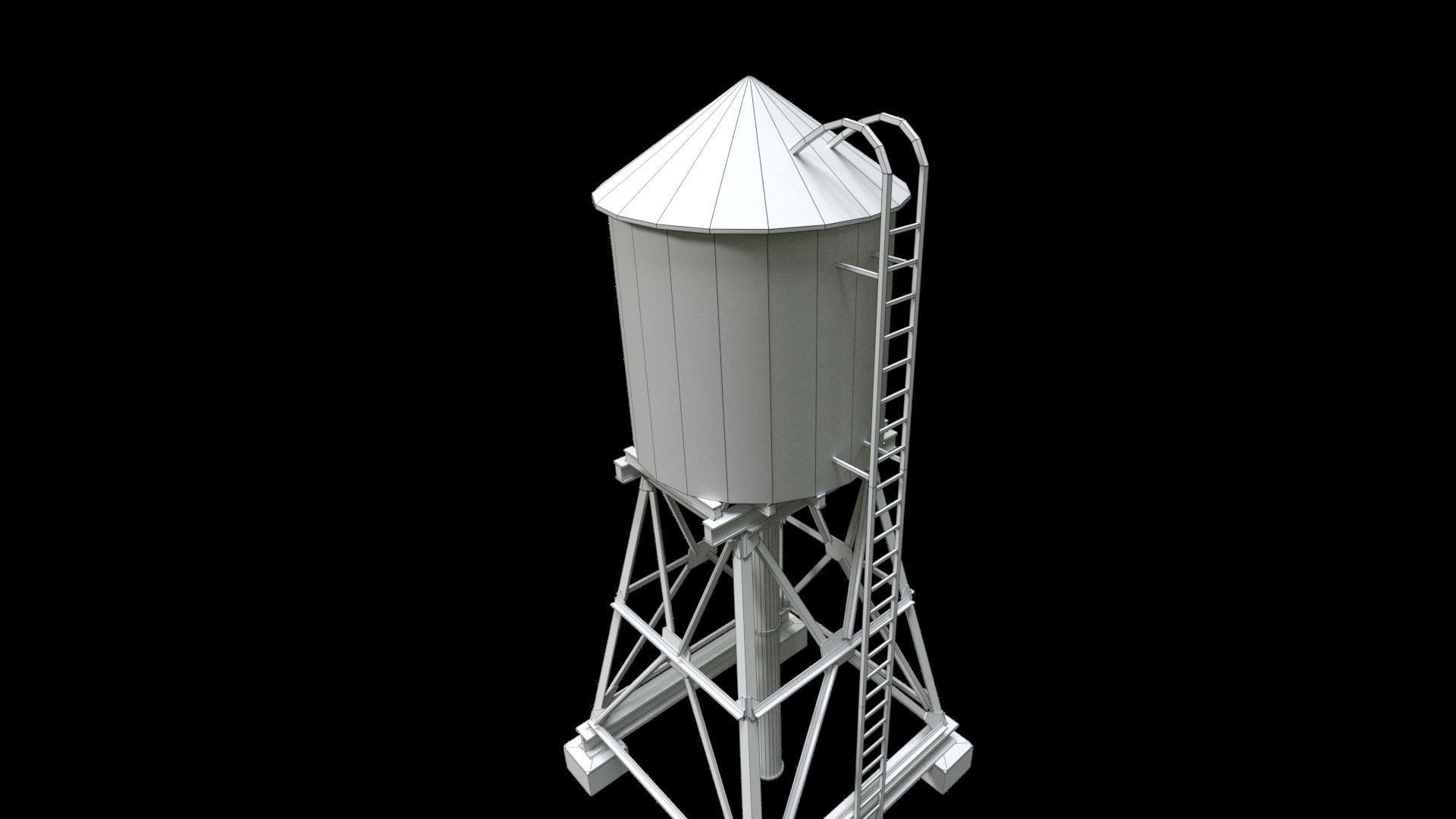 3D model Water Tank Model VR / AR / low-poly | CGTrader