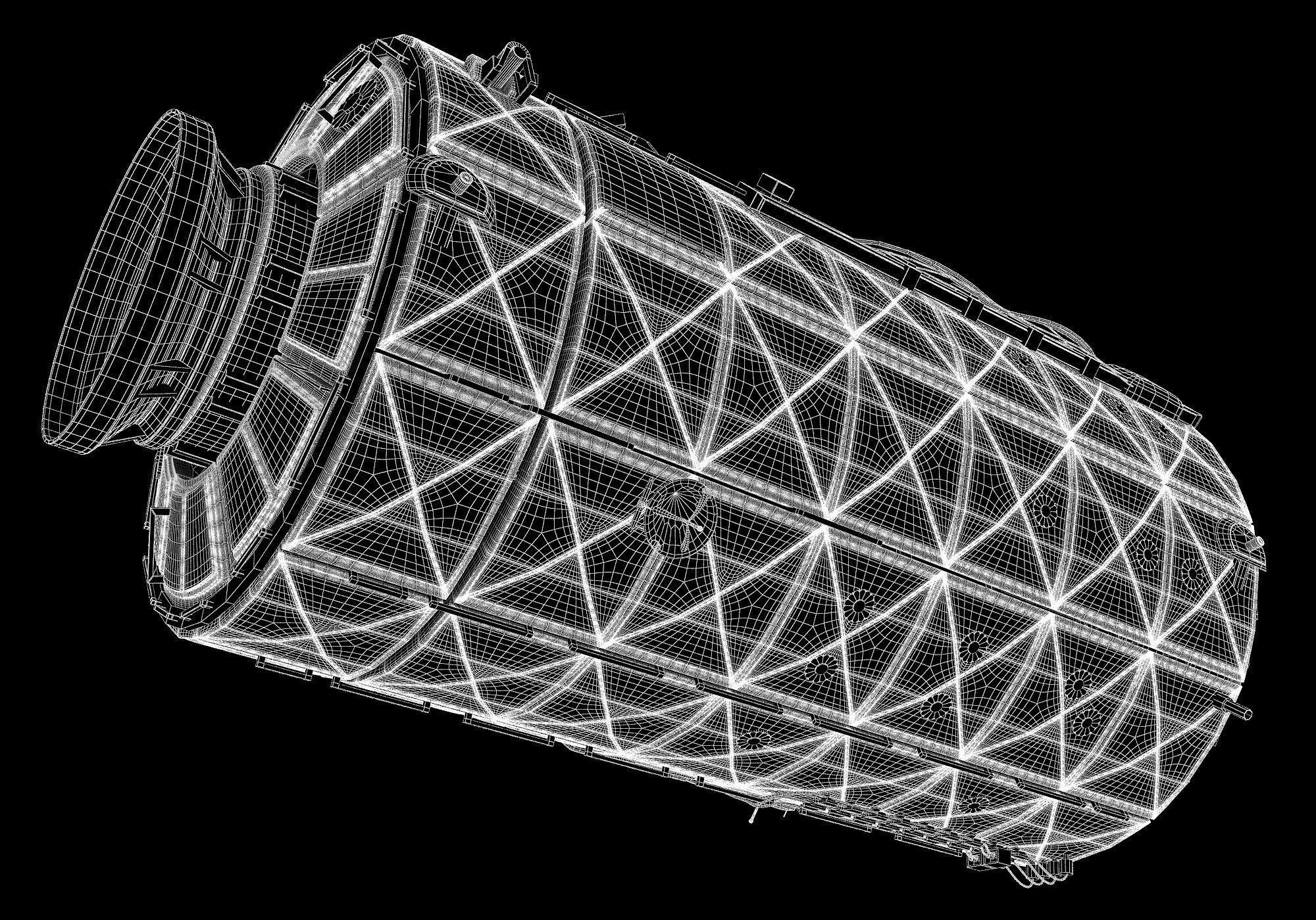 ISS International Space Station Module Destiny 3D model | CGTrader