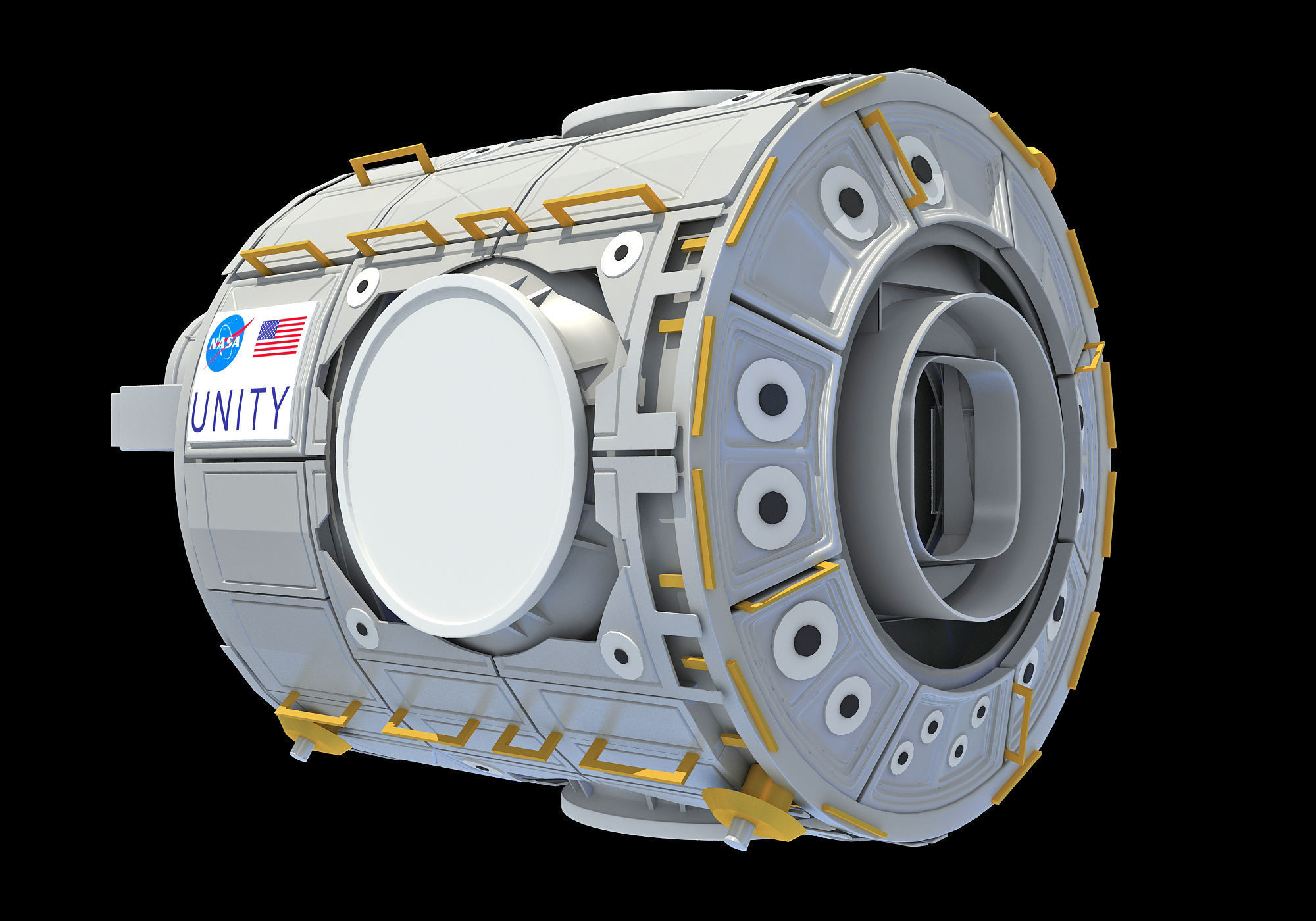 Unity Node 1 ISS International Space Station 3D model | CGTrader