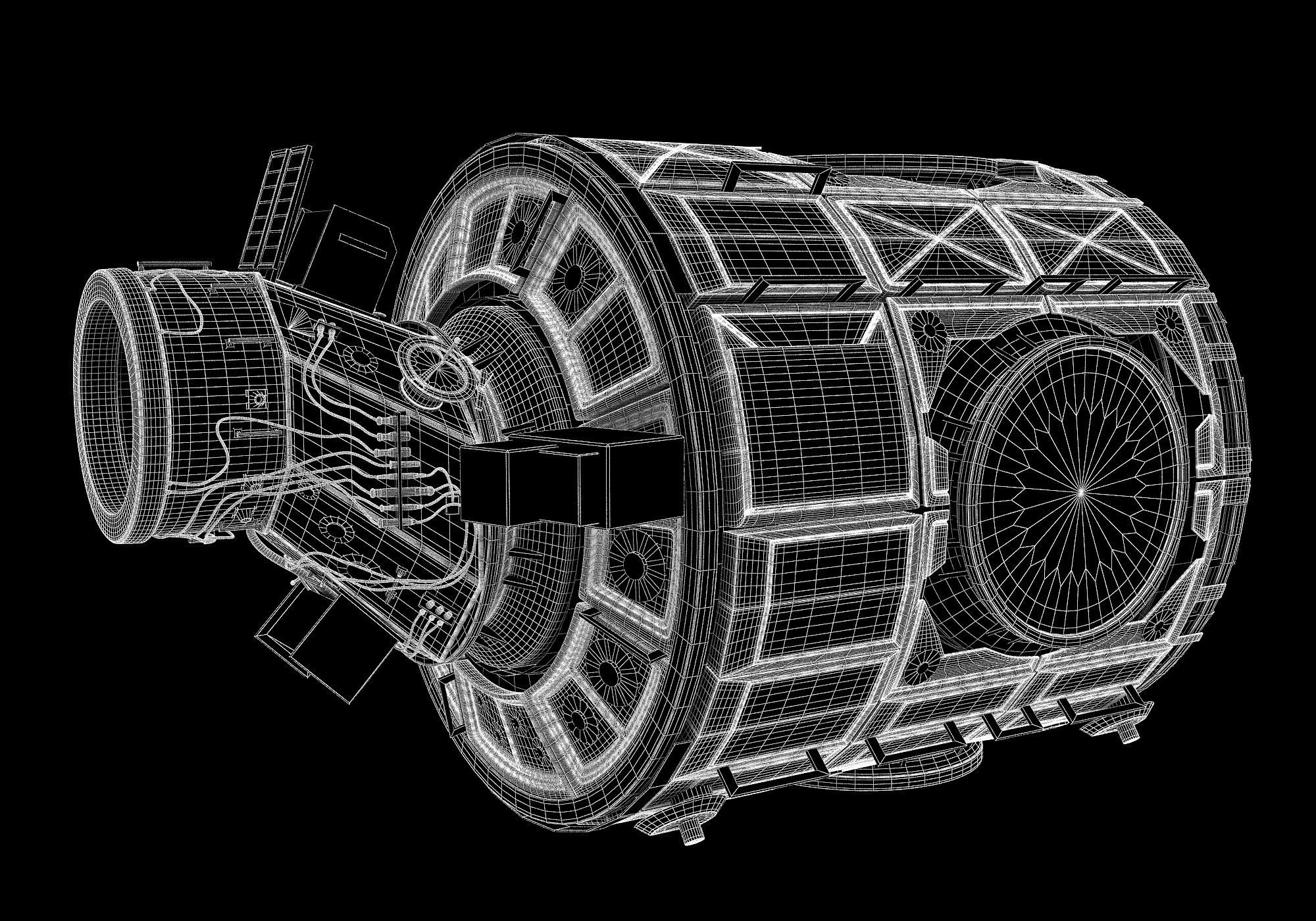 Unity Node 1 ISS International Space Station 3D model | CGTrader