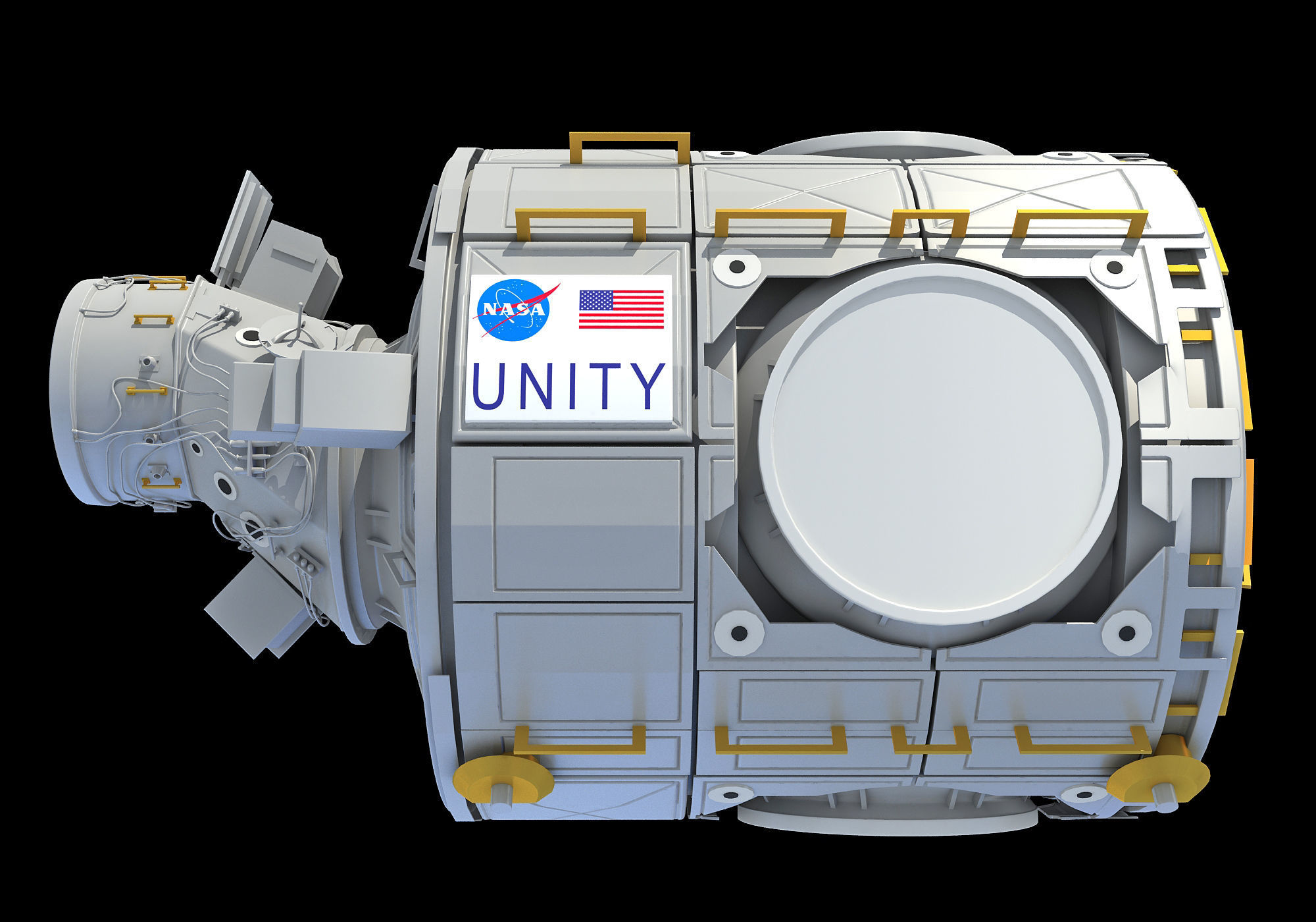 Unity Node 1 ISS International Space Station 3D model | CGTrader