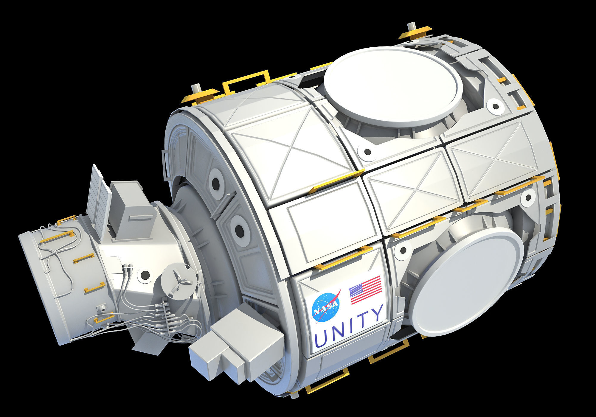 Unity Node 1 ISS International Space Station 3D model | CGTrader