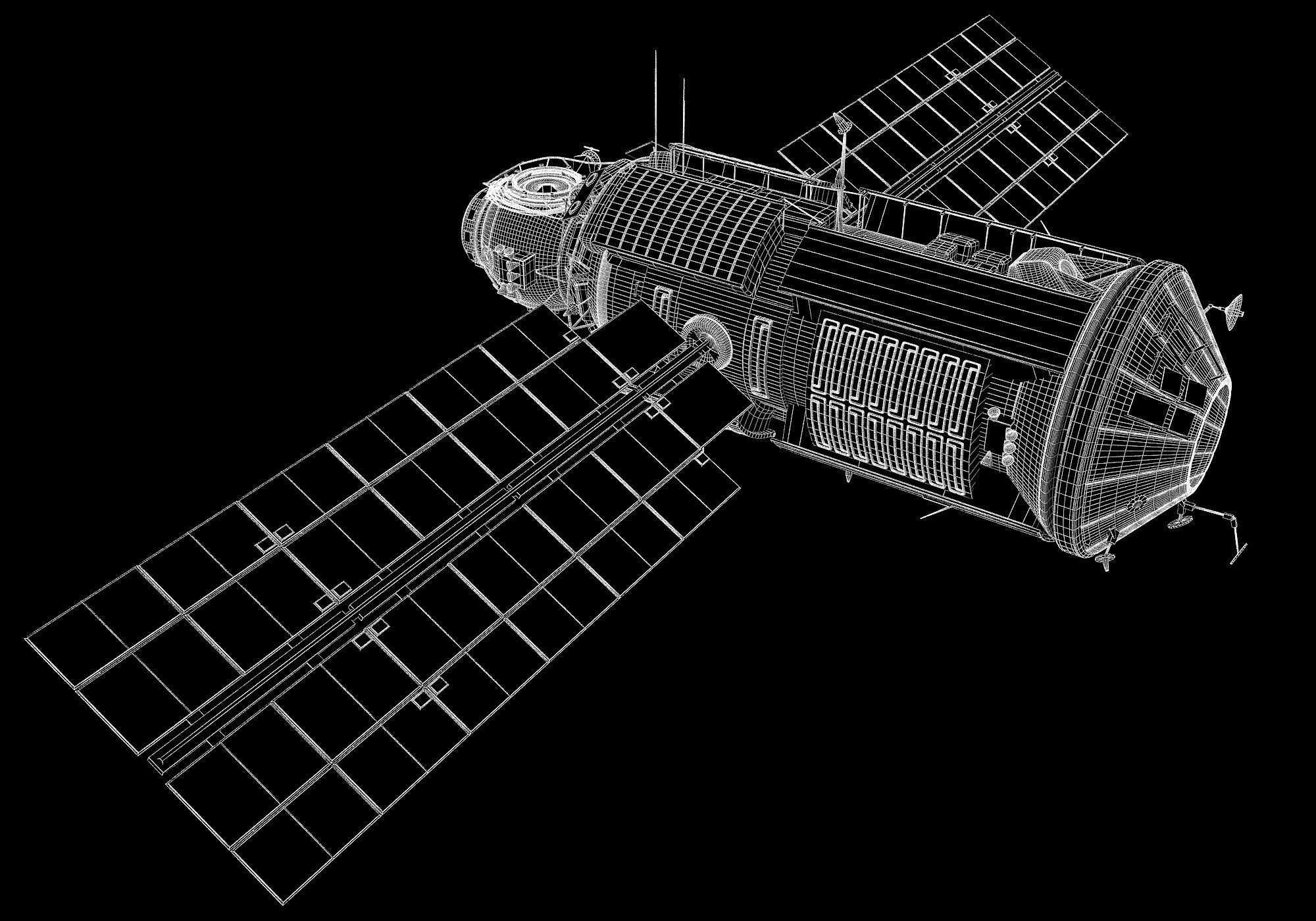Zarya Functional Cargo Block FGB ISS Module 3D model | CGTrader