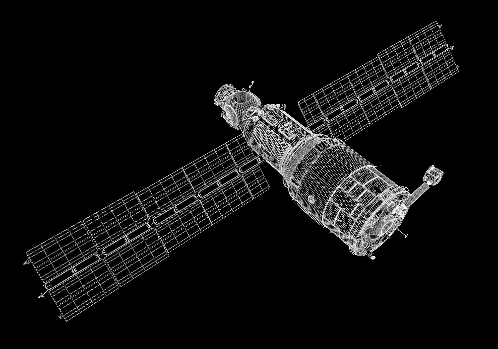 Zvezda Service Module ISS 3D model | CGTrader