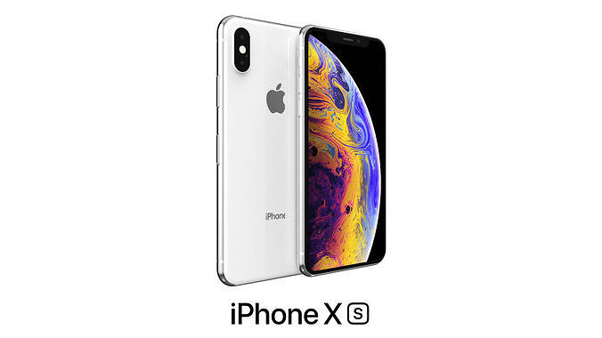 Apple iPhone XS White 3D model | CGTrader