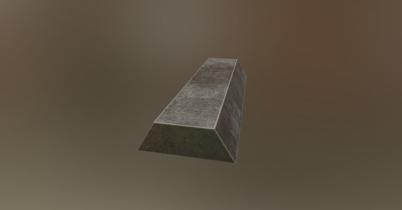 3D model PBR Iron Ingot Stacked and Single VR / AR / low-poly | CGTrader