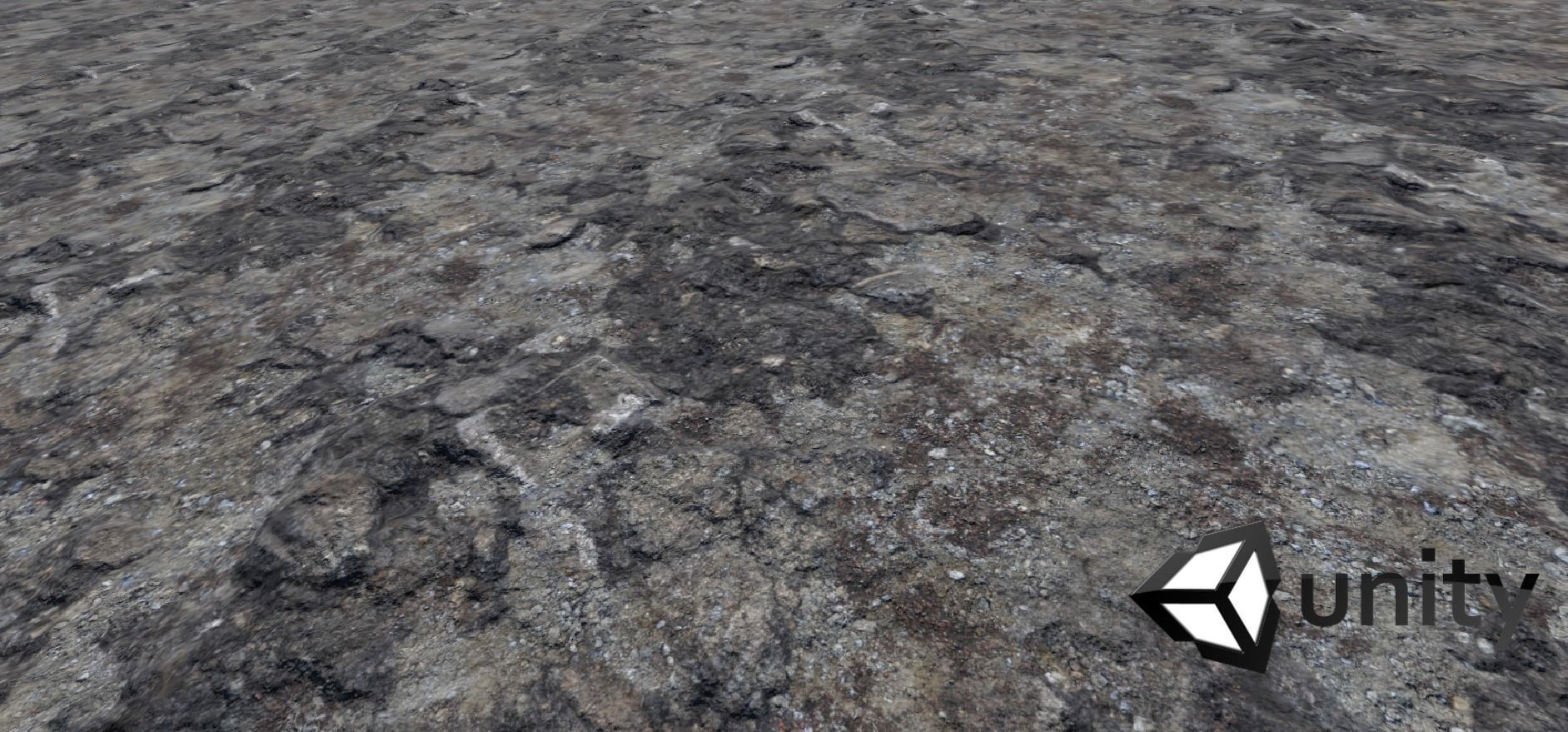 Rocky terrain with puddles and gravel PBR Texture | CGTrader
