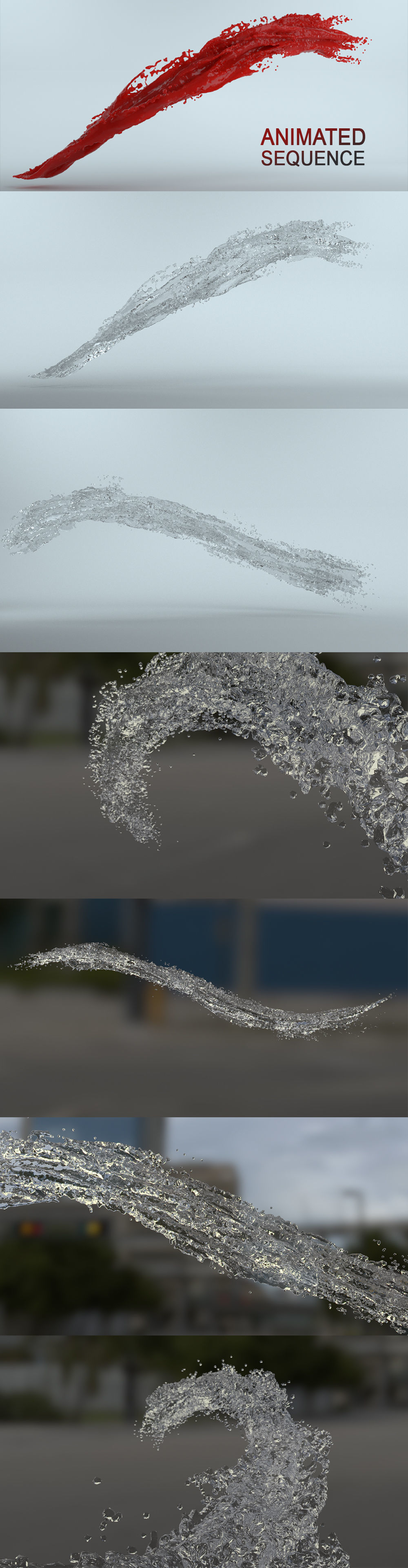 Animated fluid 3D model animated | CGTrader