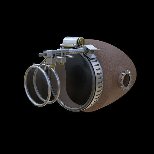 Stylized Single Eye Glasses 3D model | CGTrader