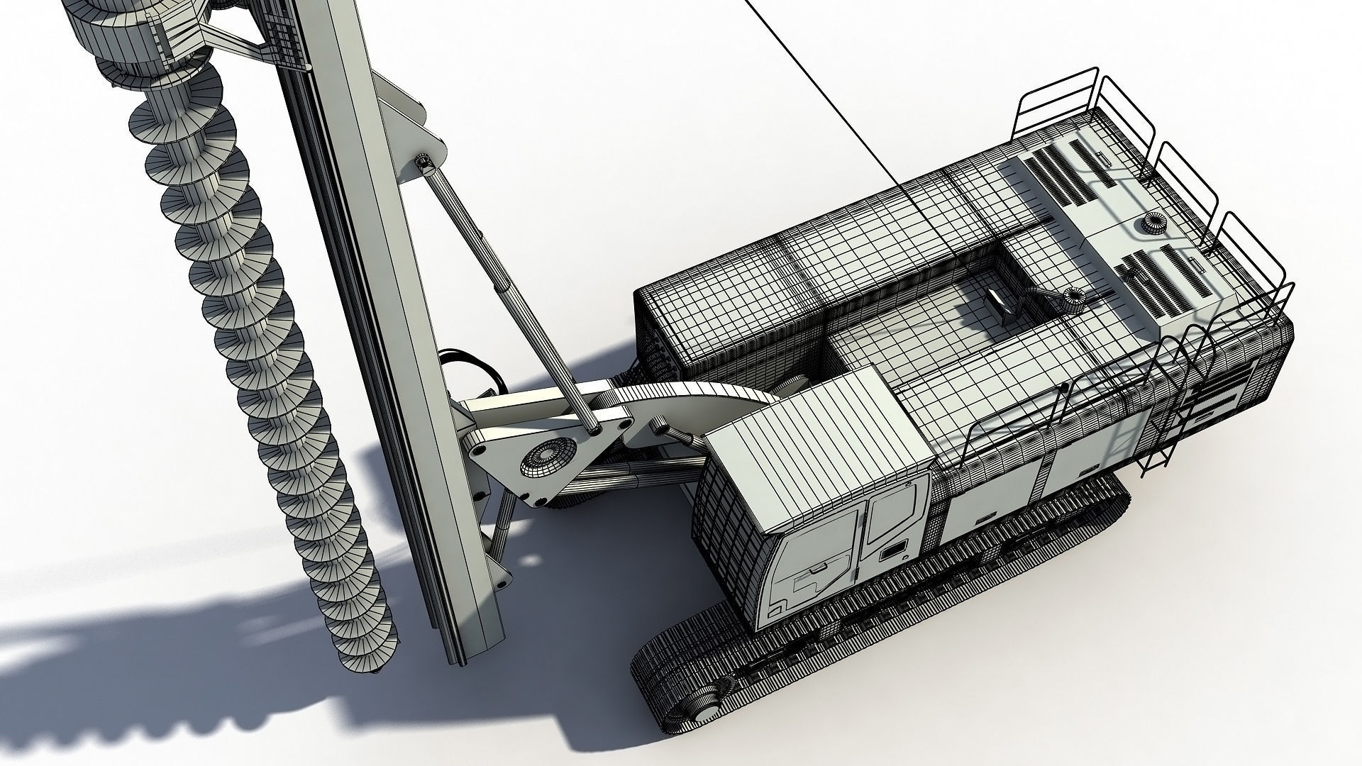 Spiral Drilling Machine 3D model | CGTrader