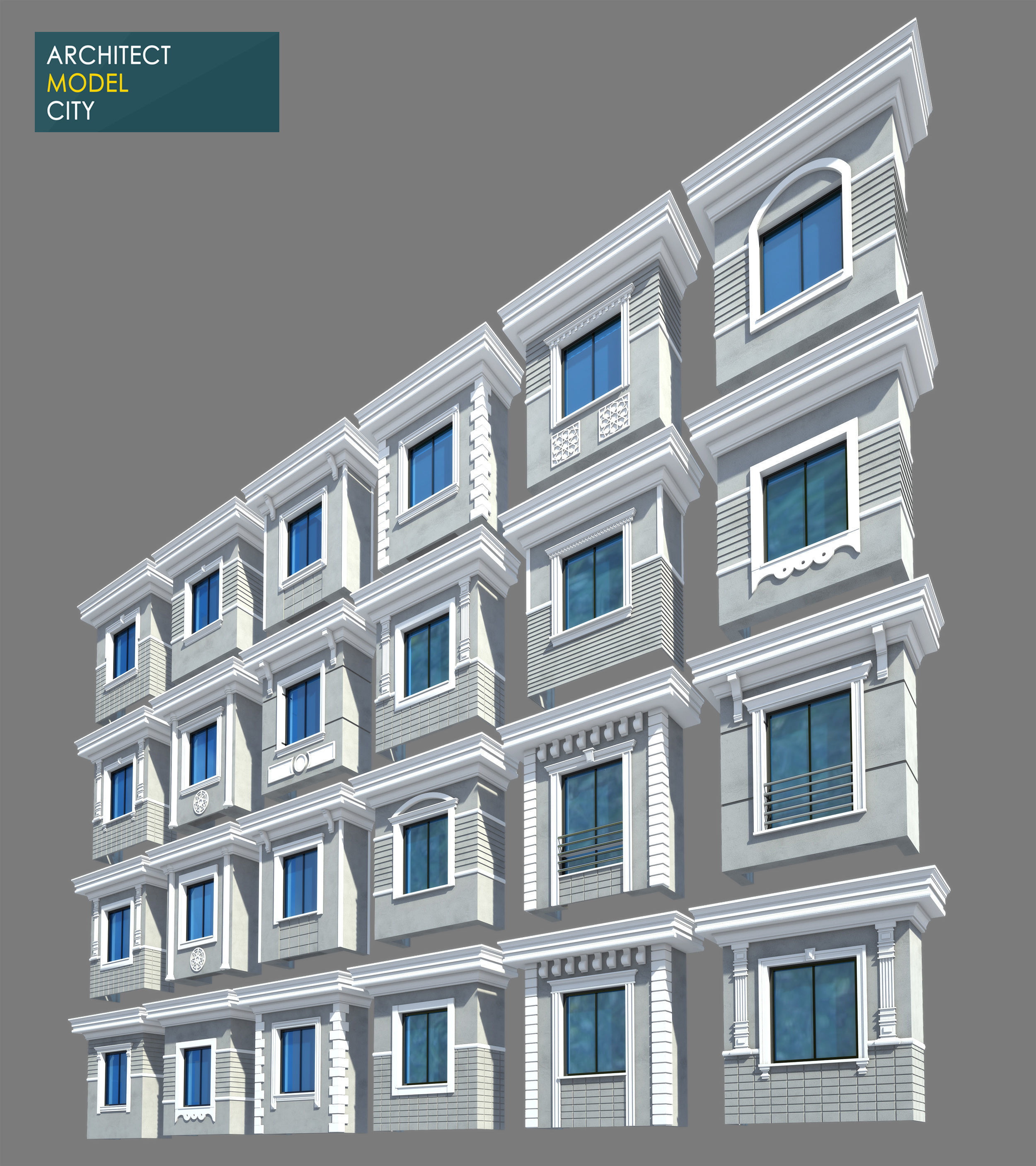 3D model Architectural Window Model Detail VR / AR / low-poly | CGTrader