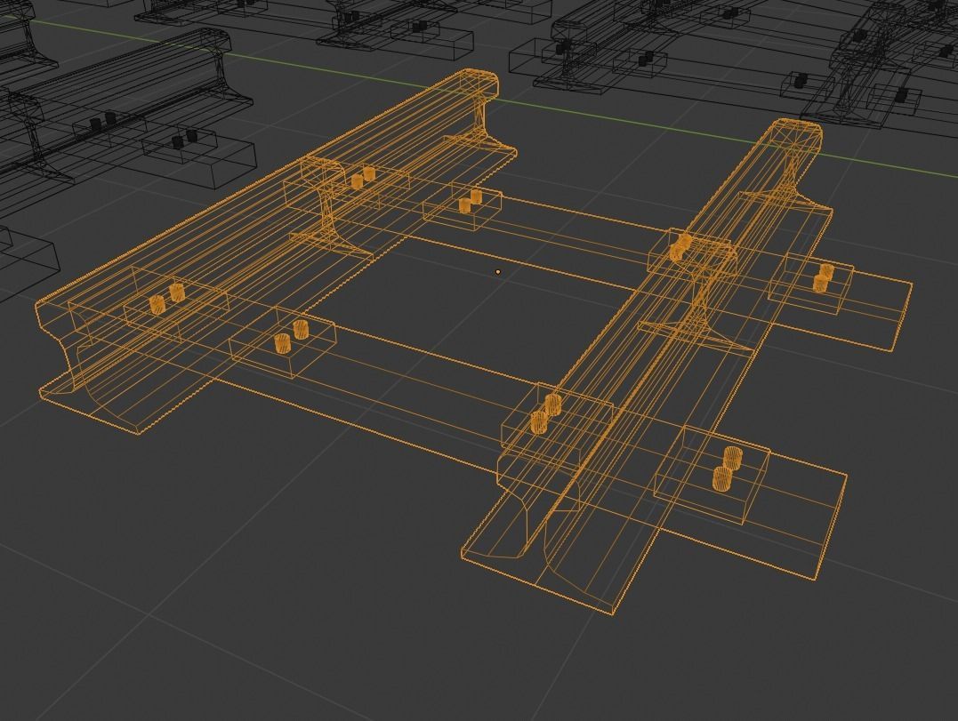 Complete Rail Set free VR / AR / low-poly 3D model | CGTrader