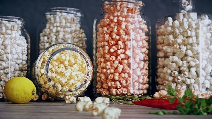 Popcorn Jars 3D model | CGTrader