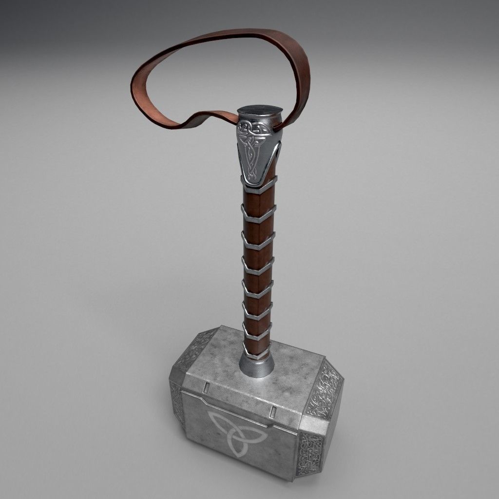 Mjolnir free VR / AR / low-poly 3D model | CGTrader