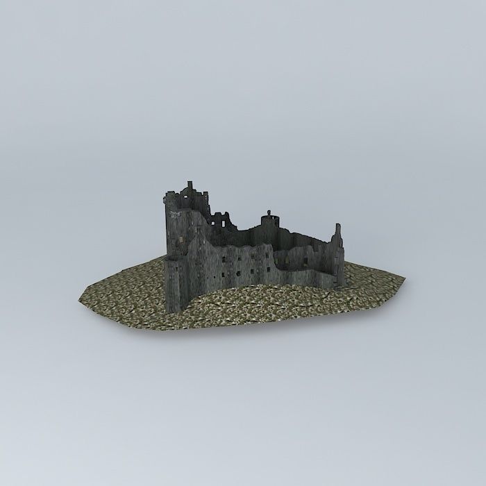 Ruined castle free 3D model | CGTrader