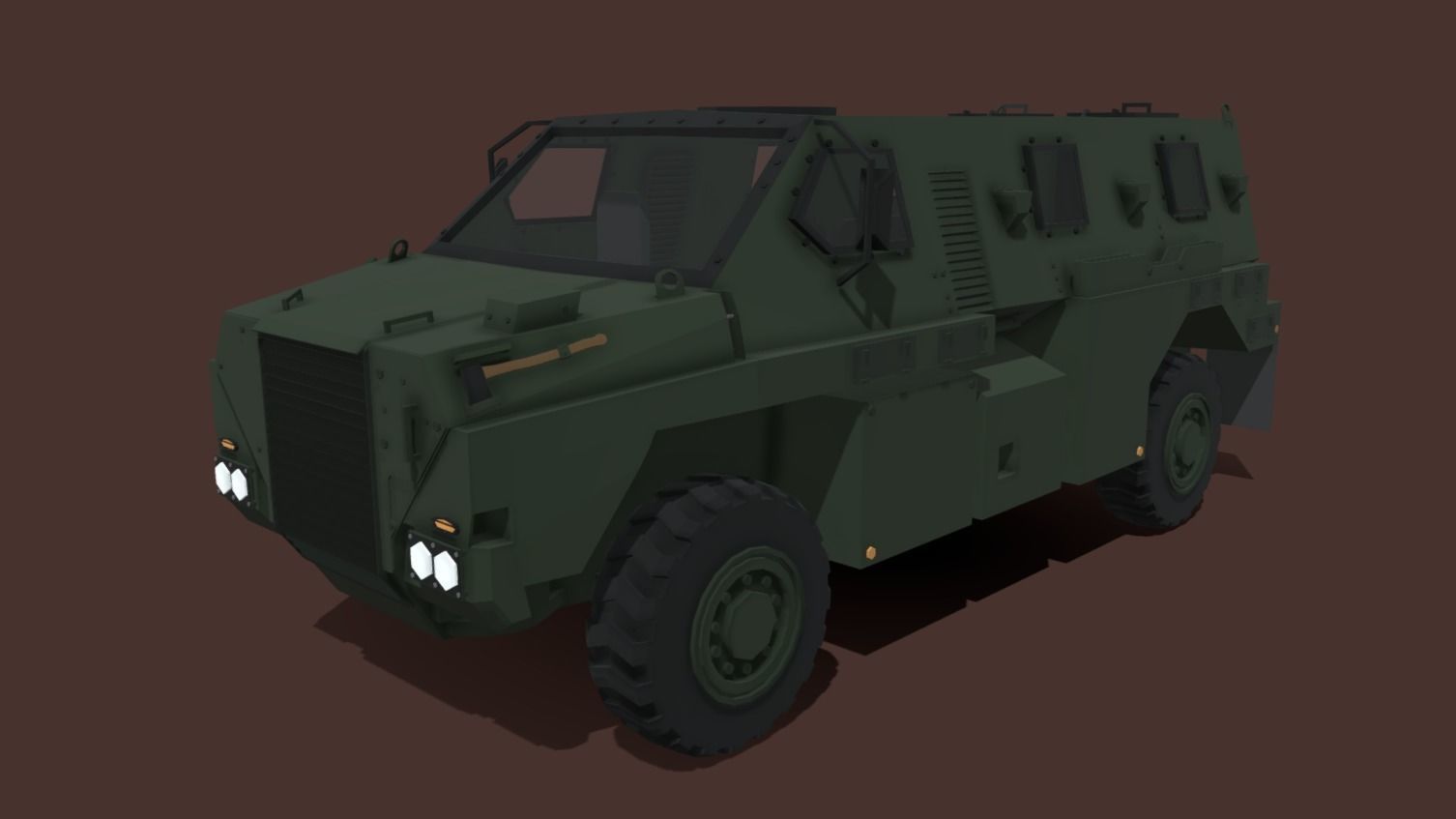 3D model Bushmaster APC Lowpoly VR / AR / low-poly | CGTrader